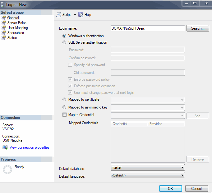 Set up Insight Users Windows domain security group – Insight