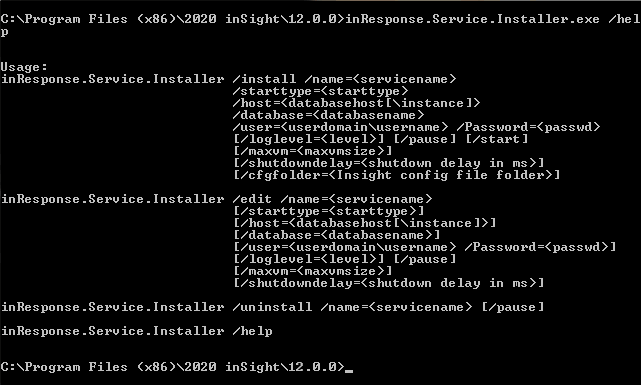 Managing Inresponse Services Manually – Insight