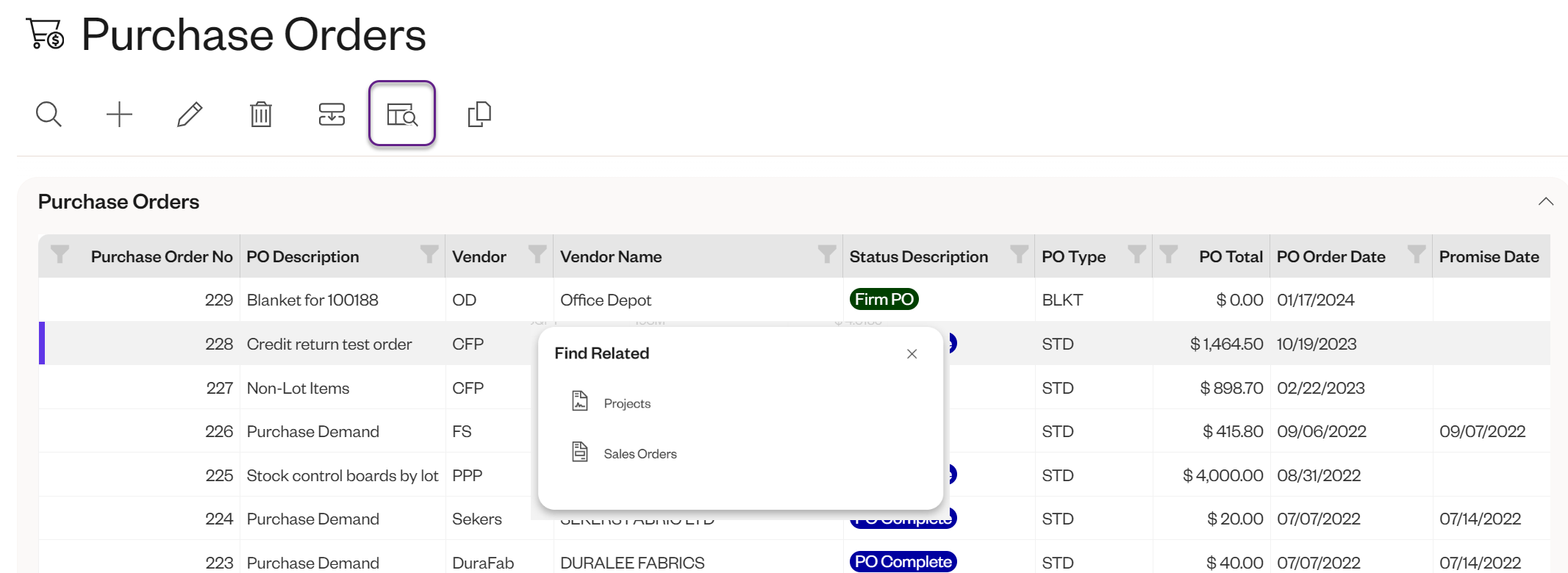 Finding a related form – Insight