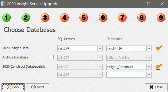 Run the SQL Upgrade Scripts – Insight